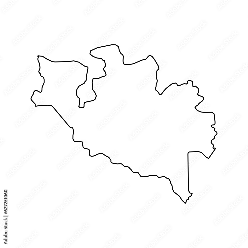 Niger state map, administrative division of the country of Nigeria ...