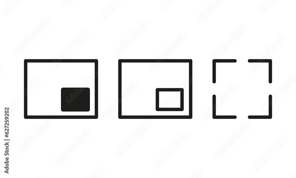 Full screen and exit full screen icons set vector illustration black ...