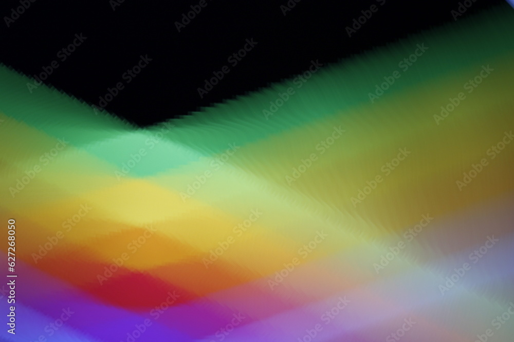 Las luces por refracción en forma de ondas de arco iris forman un ...