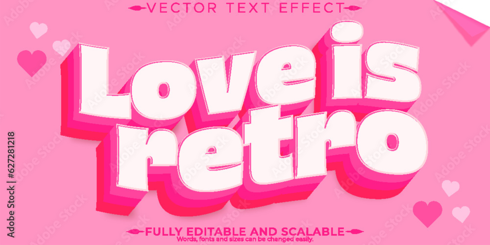 Poster Groovy text effect, editable vintage and retro text style – Wall ...