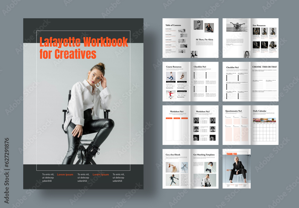Workbook Stock Template | Adobe Stock