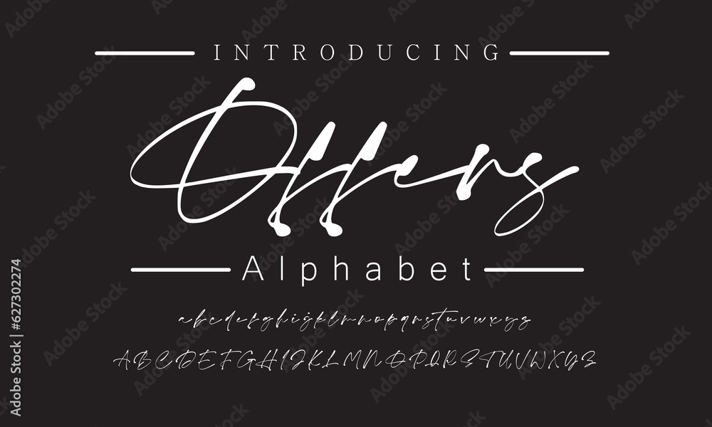 Offers Font Handwritten Signature Brush Font Type Font lettering ...