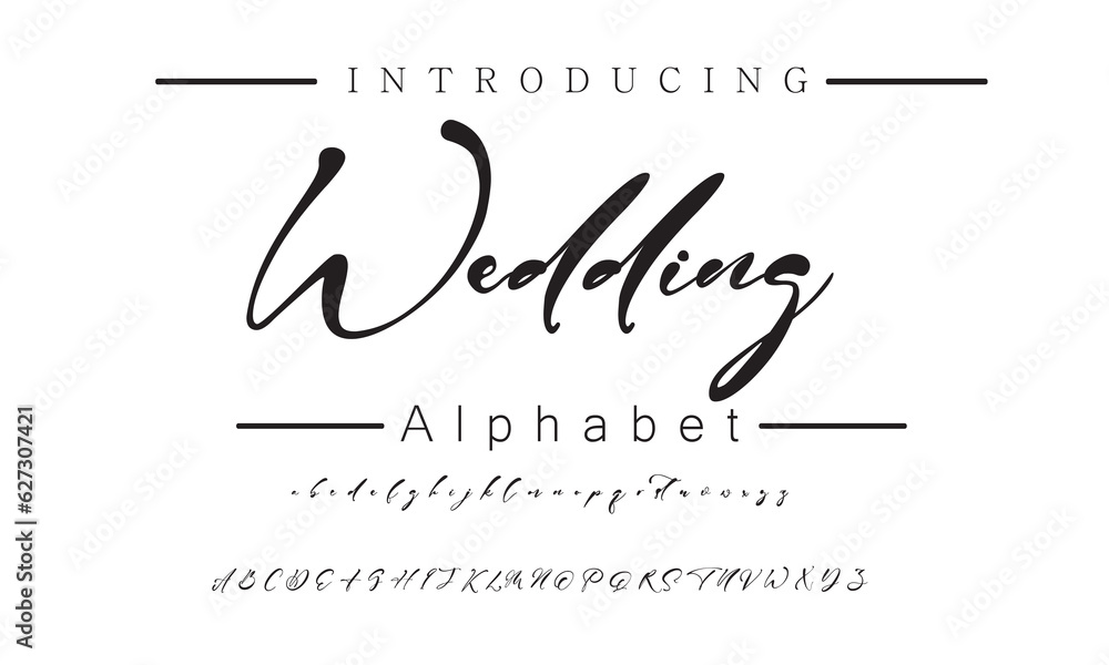 Wedding Font Handwritten Signature Brush Font Type Font lettering ...
