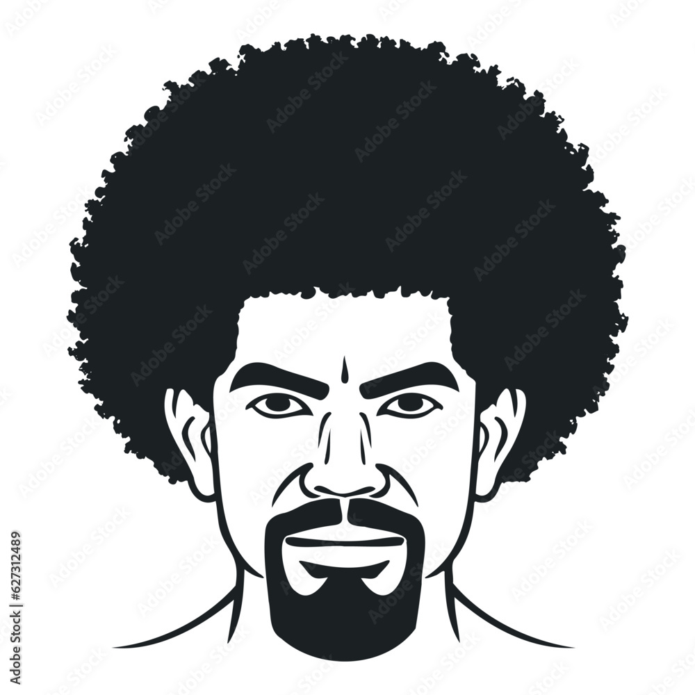 African Men Vector Afro Men Black Man Vector African American Black