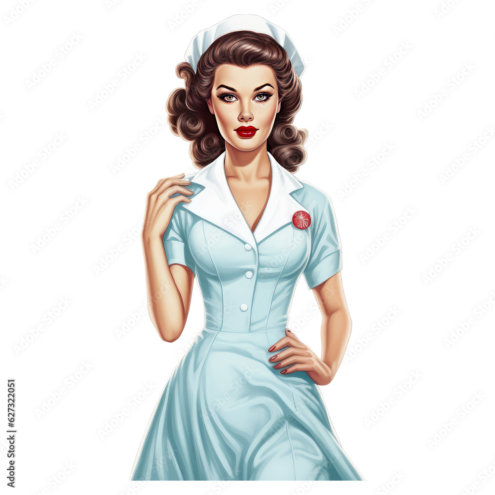 Vintage Pin Up Nurse Girl Hi I get the ideas from nature. For the ...