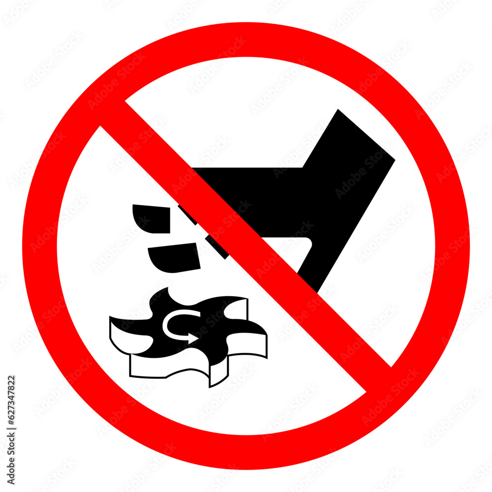 Injury Hazard Cutting Hand Hazard Symbol Sign, Vector Illustration ...