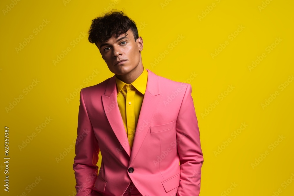 Confident handsome Caucasian stylish rich man professional guy male ...