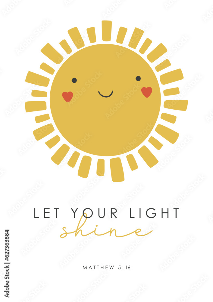 sun illustration vector, kids vector, baby design, sunshine poster ...