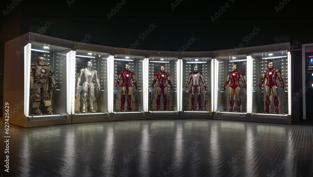 Some Iron Man Marks on Tony Stark garage, 24 Jul, 2023, Sao Paulo ...