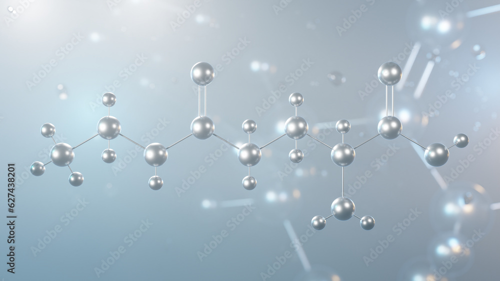 theanine molecular structure, 3d model molecule, l-γ-glutamylethylamide ...