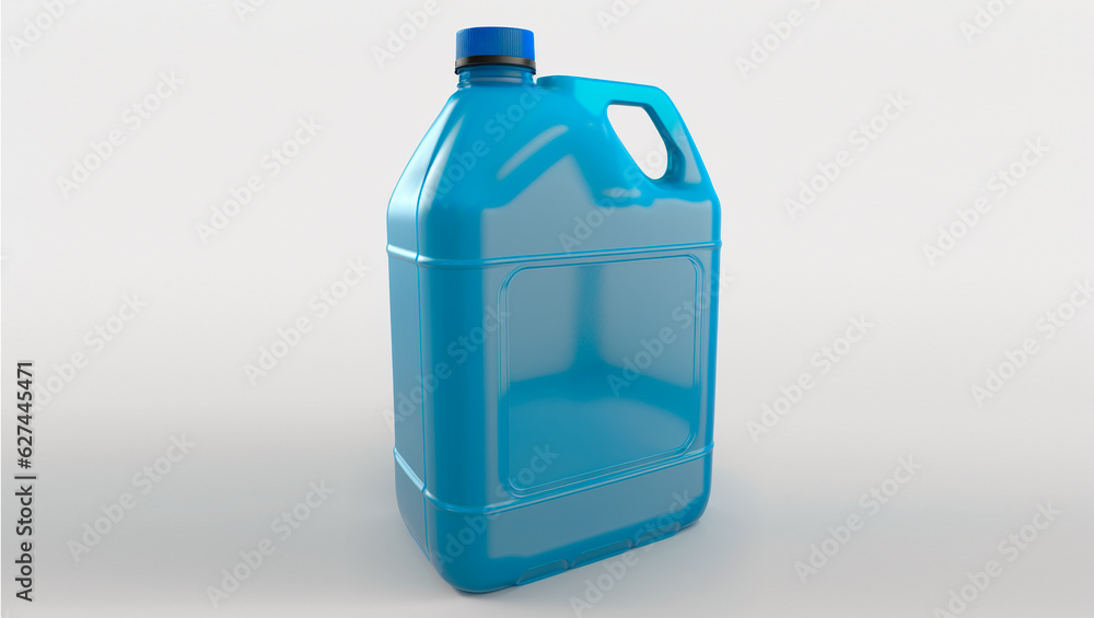 2 liter blue bottle mockup, 3D, artwork, white background Stock ...