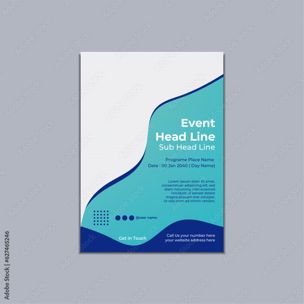 Corporate event flayer template design leaflet design commercial uses ...