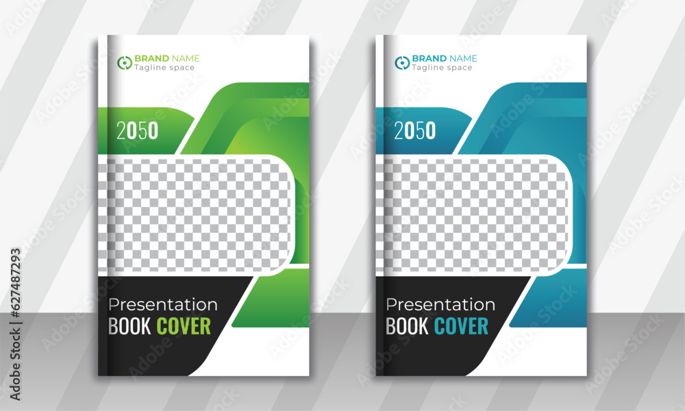 Vector Book cover Layout blank white vertical design template white ...