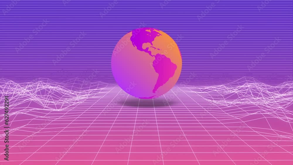 3D futuristic visualisation of metaverse immersive virtual world with ...