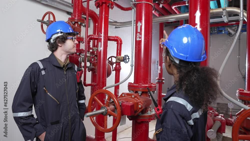 Engineers check control systems for the proper functioning of critical ...