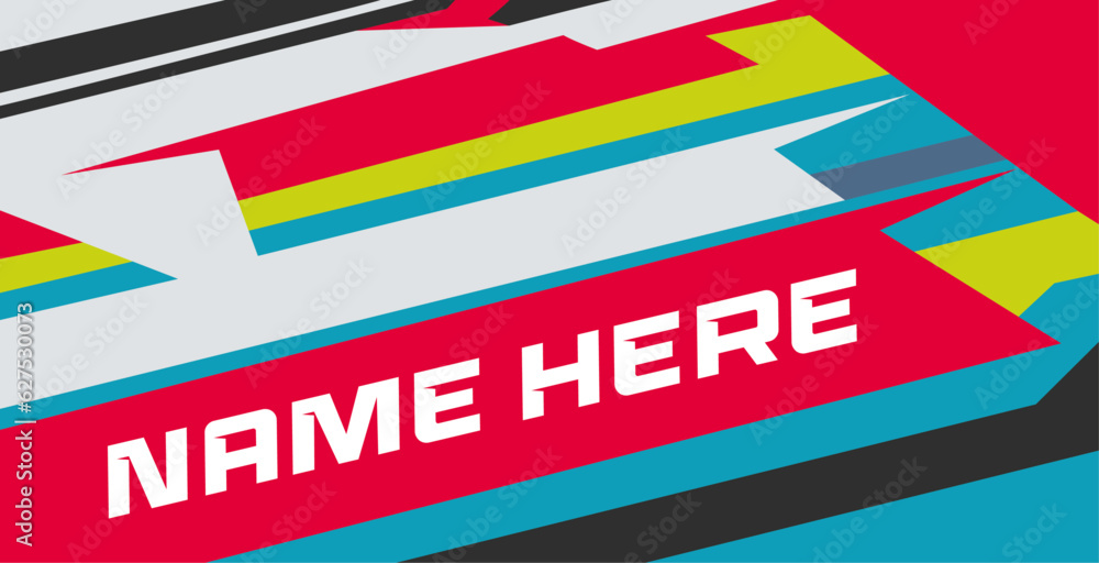 Sticker design vector. Graphic abstract line racing background kit ...