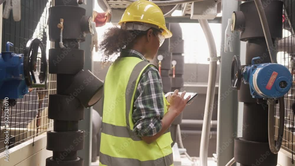 Engineers check control systems for the proper functioning of critical ...