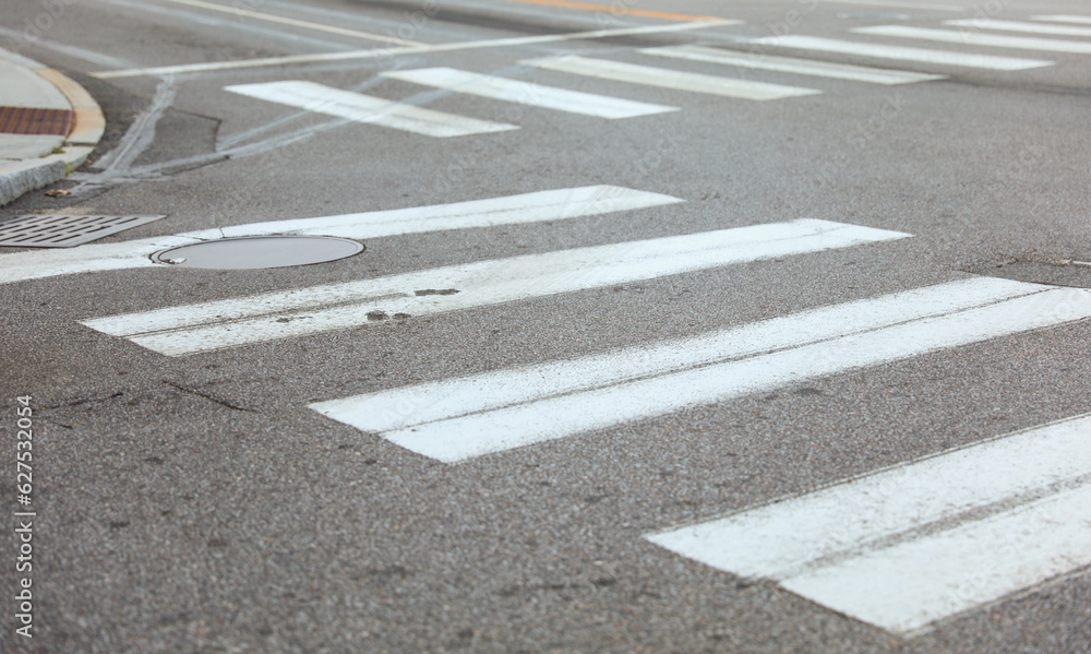 Crosswalk, A symbol of safety and unity. People from diverse ...