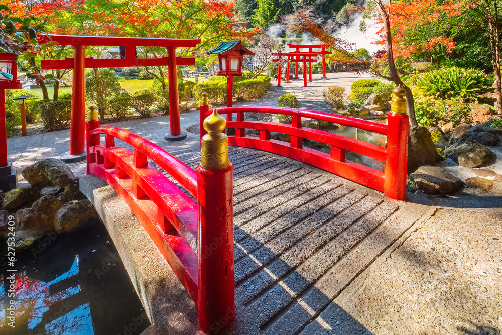 Beppu, Japan - Nov 25 2022: Hakuryu Inari Okami (White Dragon Inari ...
