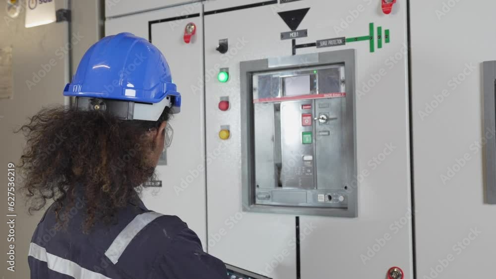 Engineers check control systems for the proper functioning of critical ...