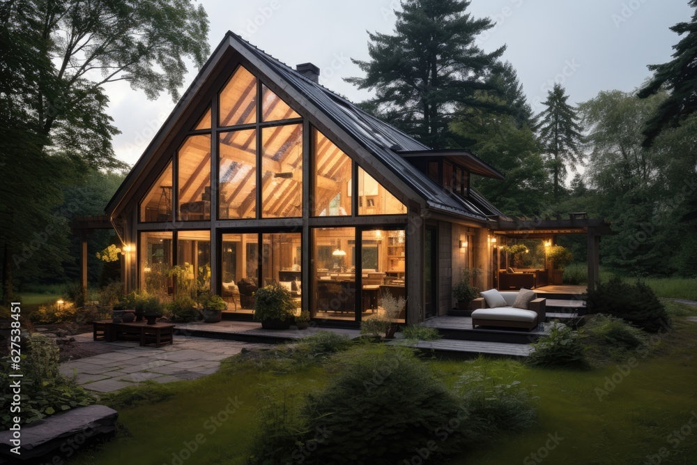 Barnhouse, also known as a barn-inspired house, is a wooden dwelling ...