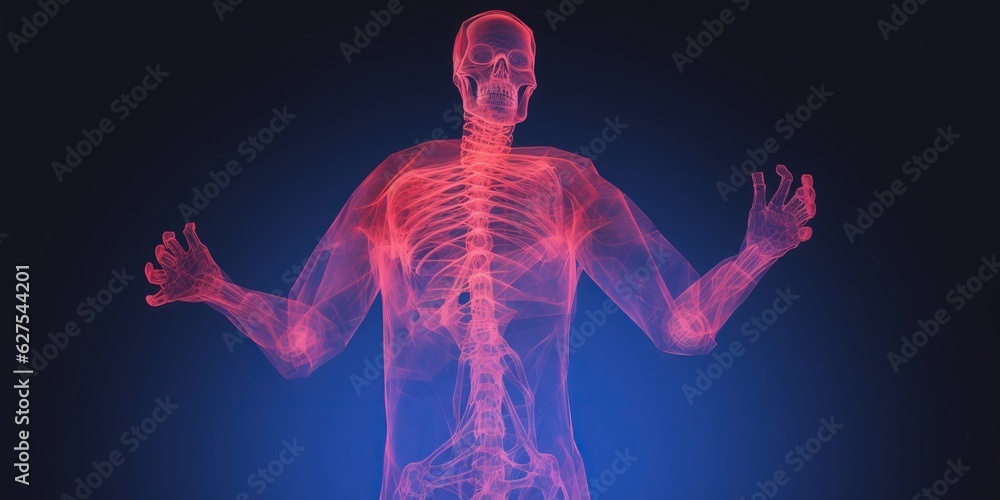 realistic x-ray images The image uses grid gradients and layer blending ...