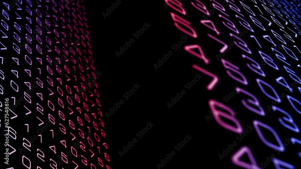 Numbers in motion captivating animation and moving textures in a ...