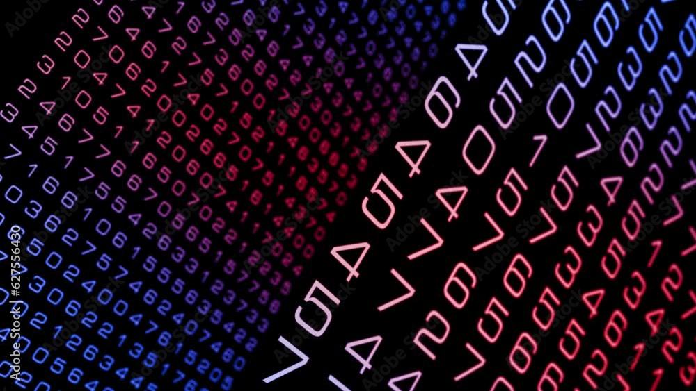 Computer trend embracing the tech concept through dynamic numbers and ...