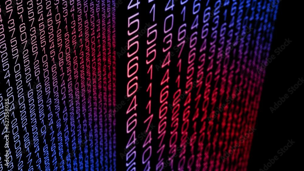 Vidéo Stock Numeric design crafting a contemporary visual rhythm with ...