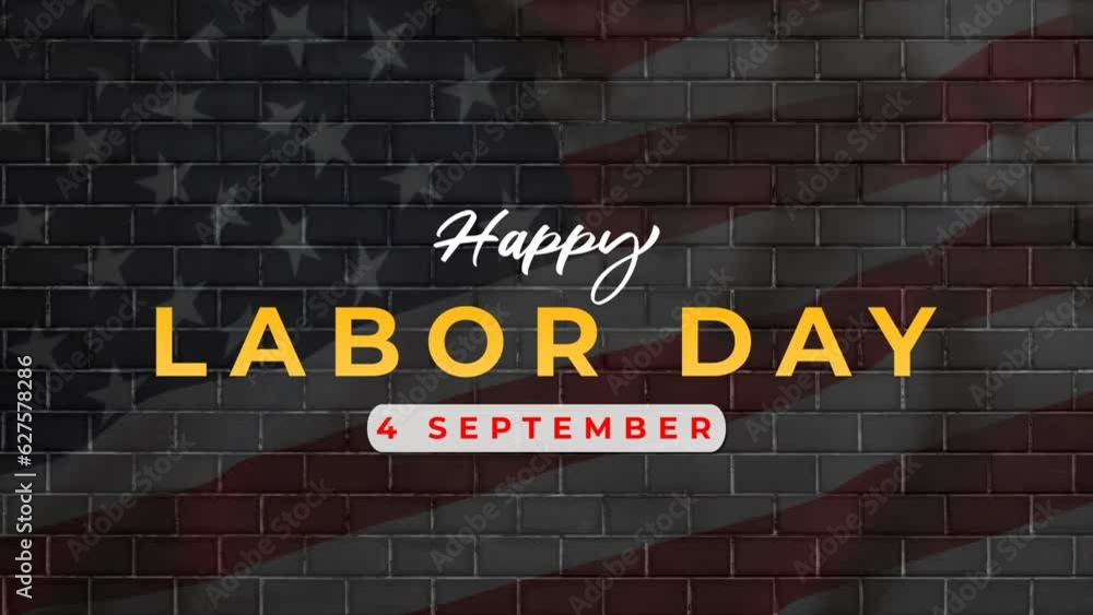 Happy Labor Day Celebration, Animated Intro for Labor Day in the United ...