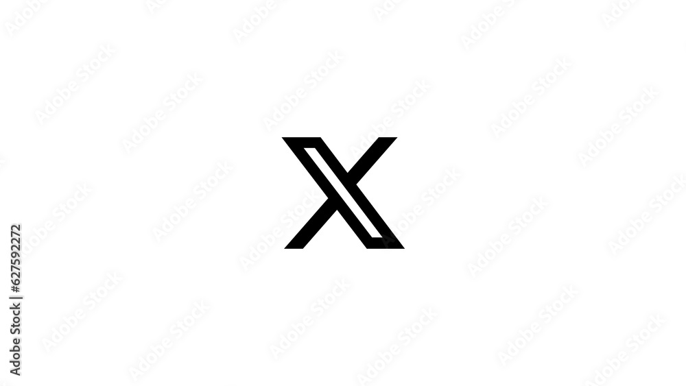 July 26th 2023, X logo isolated on transparent background, the new logo ...