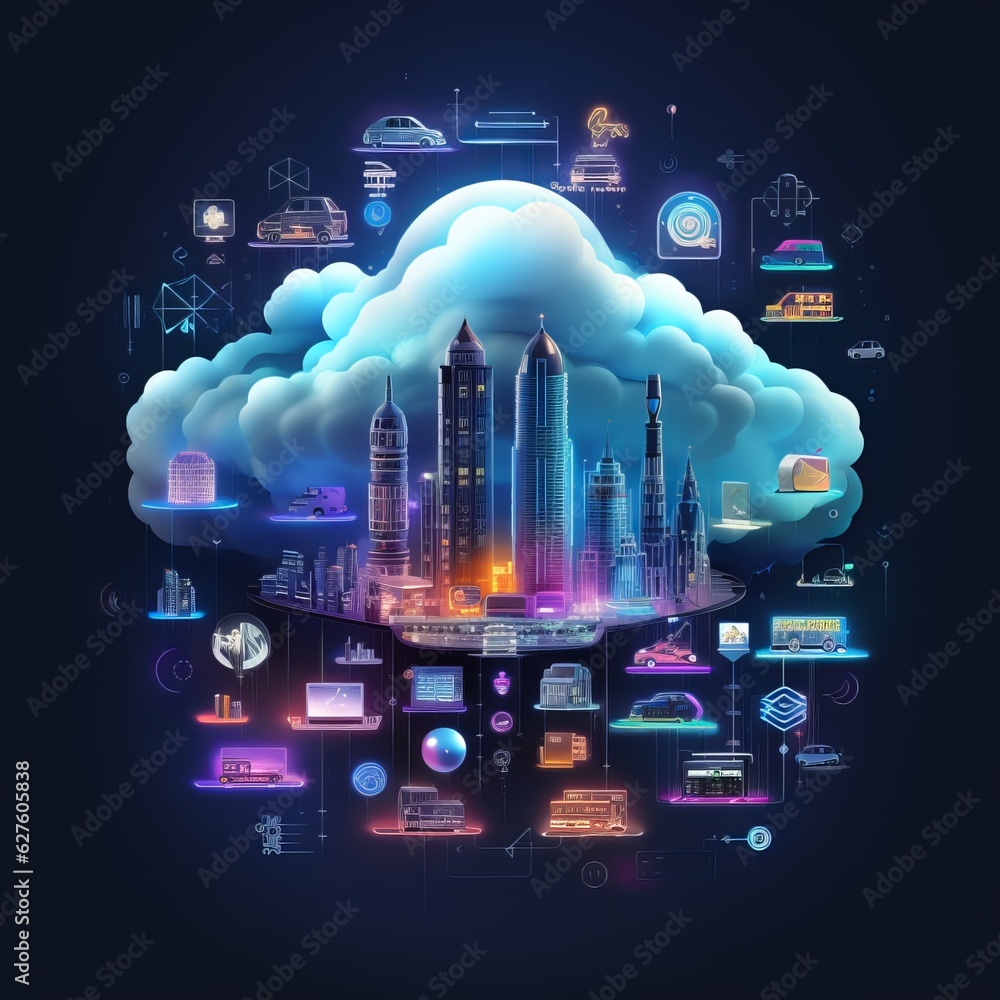 Cloudscape: A Dynamic Collection of Images Illustrating the World of Cloud Computing Stock ...