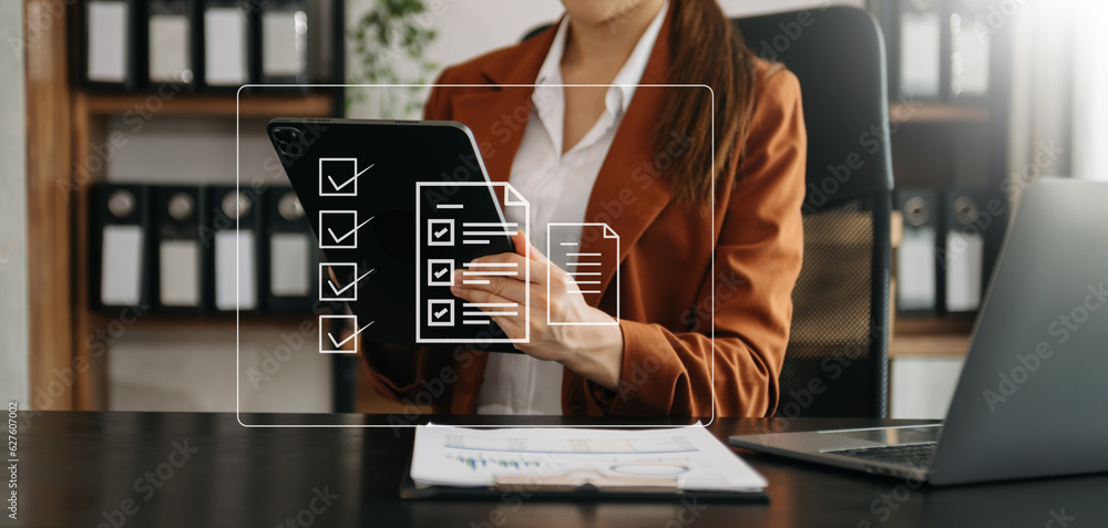 Checklist and filling survey form online. Document management system ...
