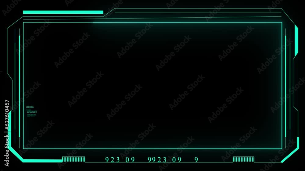 HUD template. Frame HUD element. Futuristic viewfinder of future ...