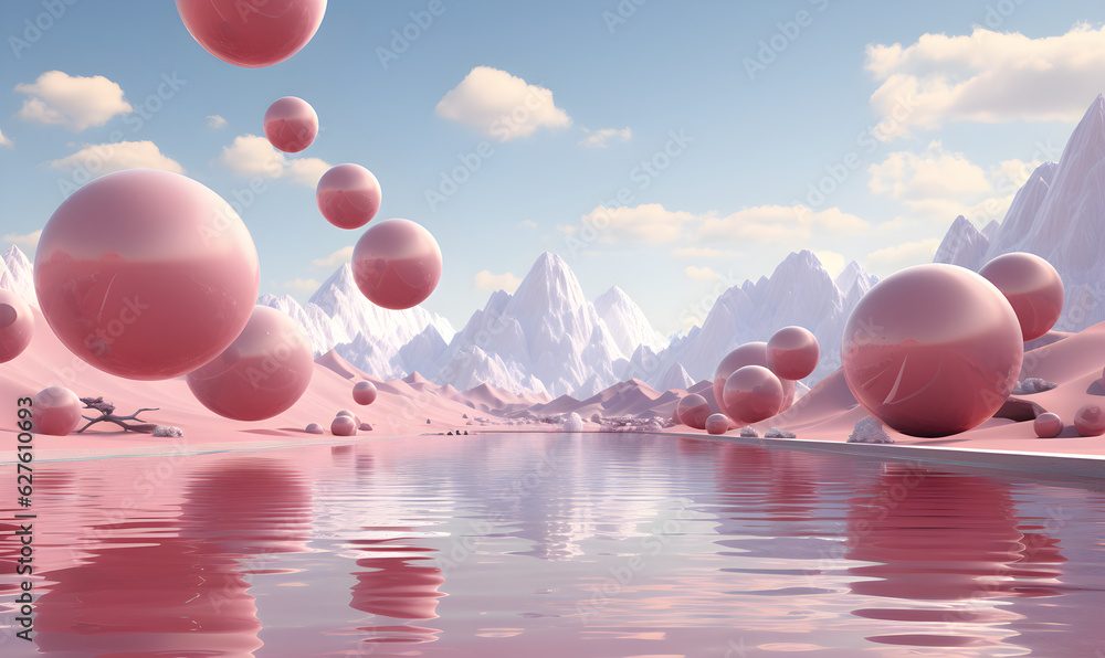 abstract HDRI environment map, rendering Generative AI Stock ...
