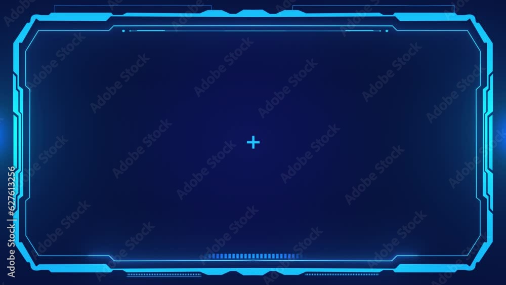 HUD template. Frame HUD element. Futuristic viewfinder of future ...
