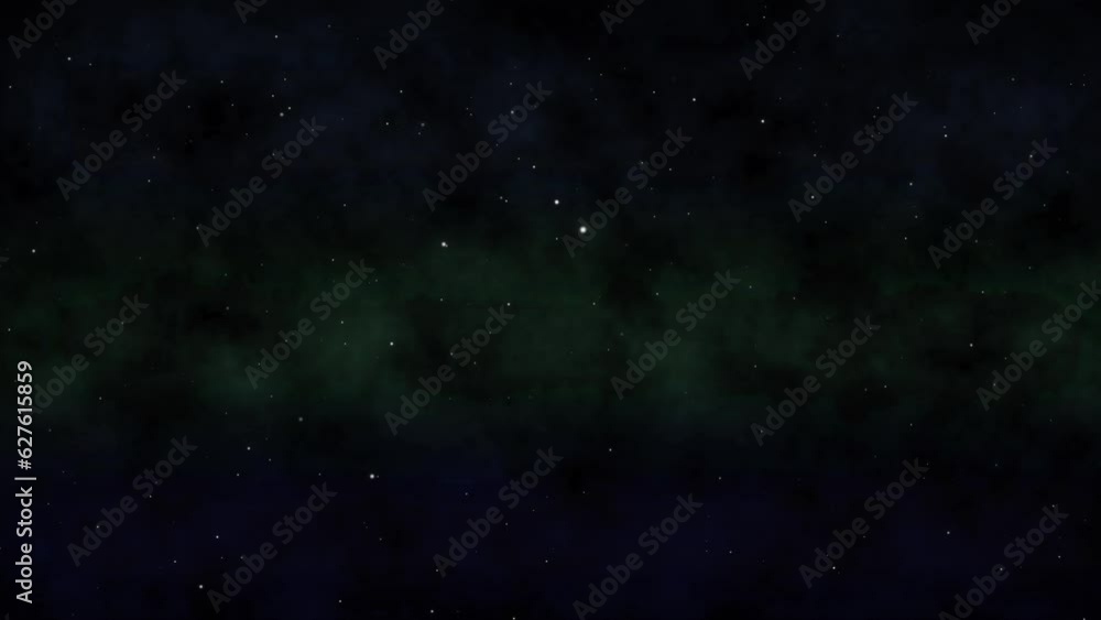 4K 3D Deep space galaxy with stars dust particles the universe Nebula ...
