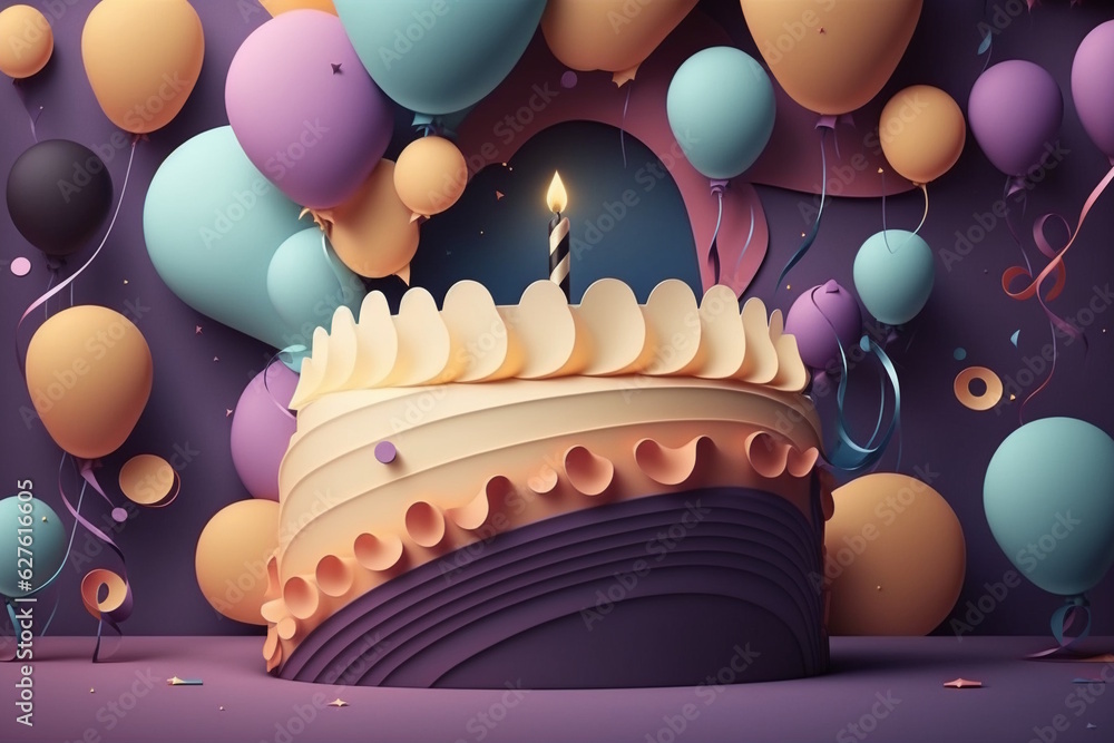 Birthday Bash Background, Suitable for Social Media Posts and Event ...