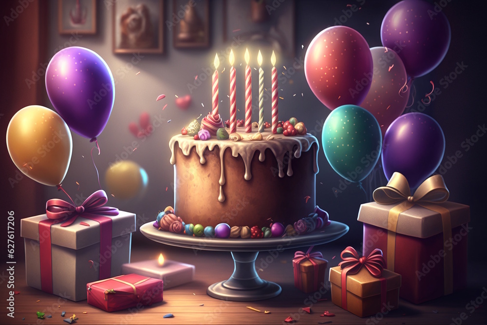 Birthday Celebration Wallpaper, Perfect for Parties and Special ...