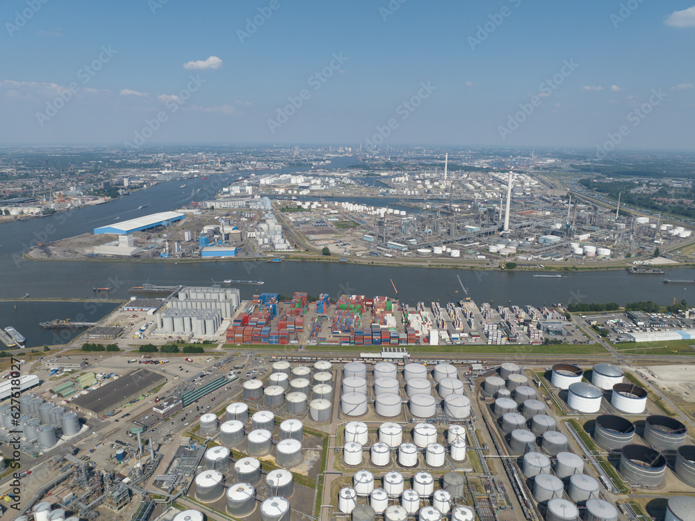 Rotterdam, 9th of June, 2023, The Netherlands. 3e Petroleumhaven in the ...