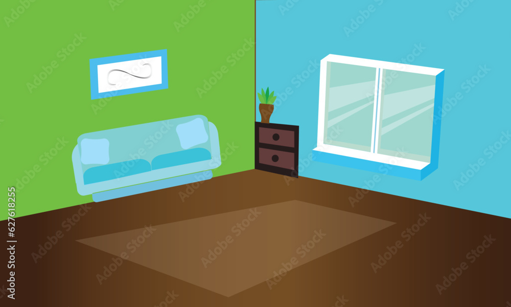 Cartoon Background Illustration , Cartoon Vector Illustration, Interior ...