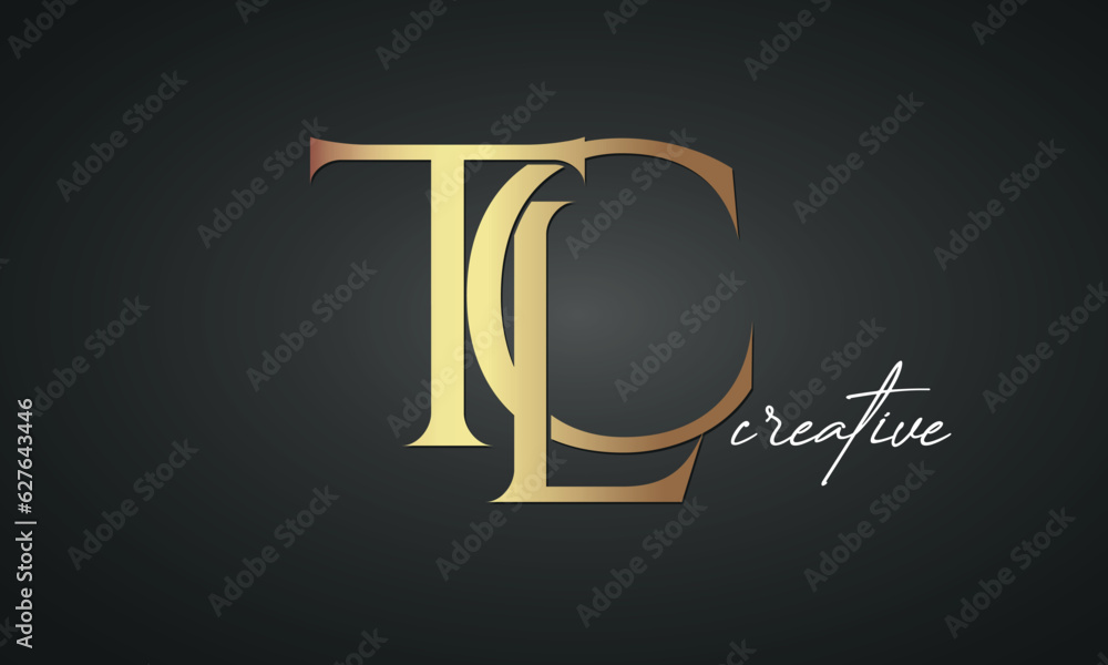 luxury letters TLC golden logo icon premium monogram, creative royal ... luxury letters TLC golden logo icon premium monogram, creative royal ...