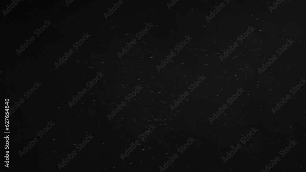 Natural Organic Dust Particles Floating On Black Background. Glittering ...