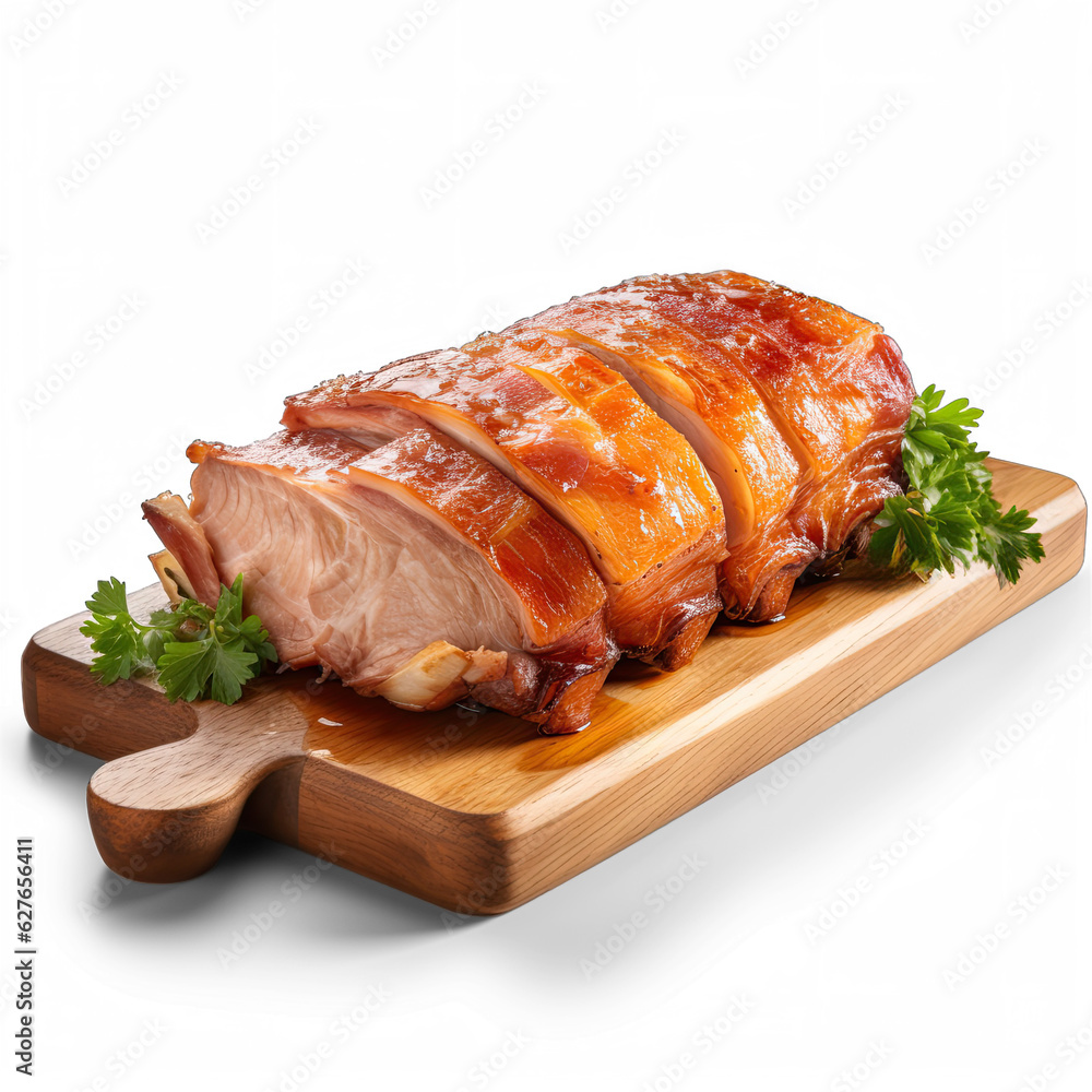 Lechon isolated on white background Stock Photo | Adobe Stock