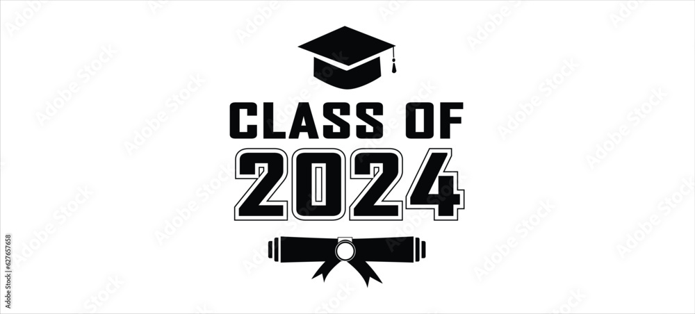 Class of 2024 congratulations Stock Vector | Adobe Stock