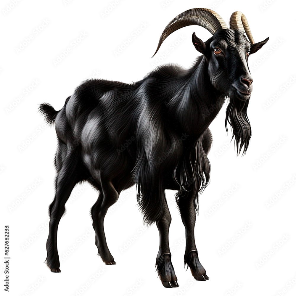 Black goat on transparent background Stock Photo | Adobe Stock
