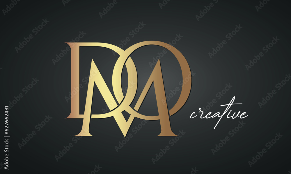 luxury letters DMO golden logo icon premium monogram, creative royal ...
