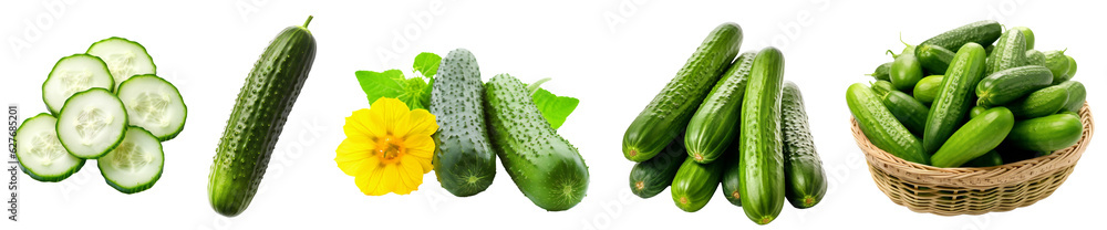Village cucumbers. Sliced cucumbers. Cucumber close-up. Bunch of ...