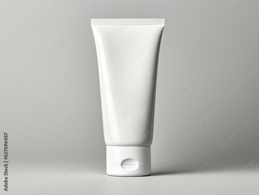 product shot by capturing a complete white small 15 ml sample ...