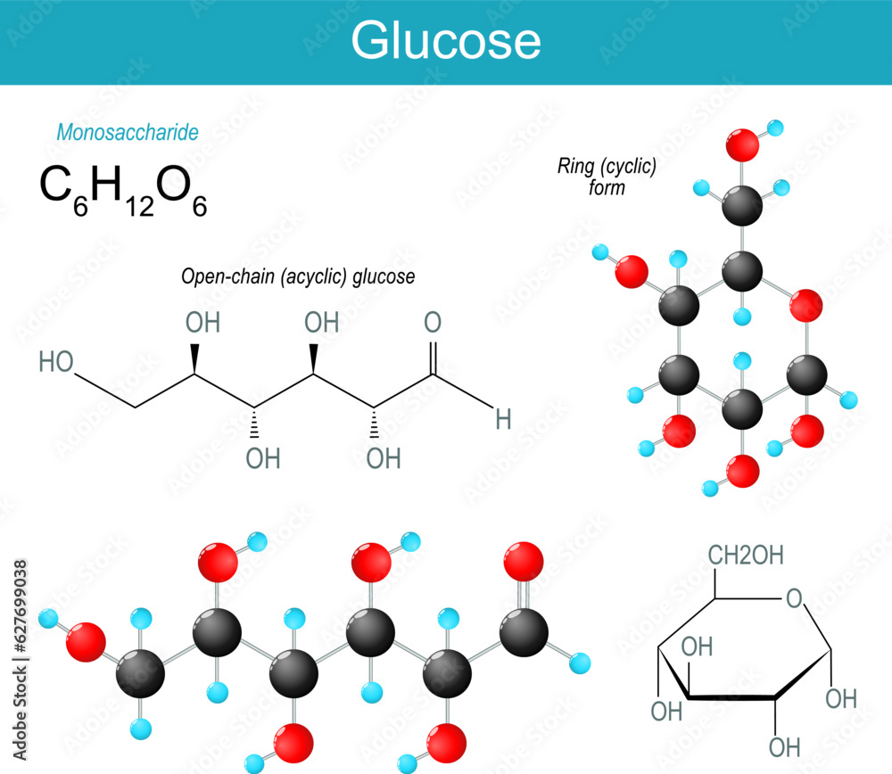 Glucose molecule. molecular chemical structural formula Stock Vector ... Glucose molecule. molecular chemical structural formula Stock Vector ...